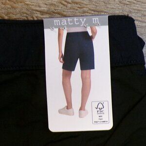 Matty M | Shorts | Matty M Womens Nwt Bermuda Shorts Flat Front Navy ...